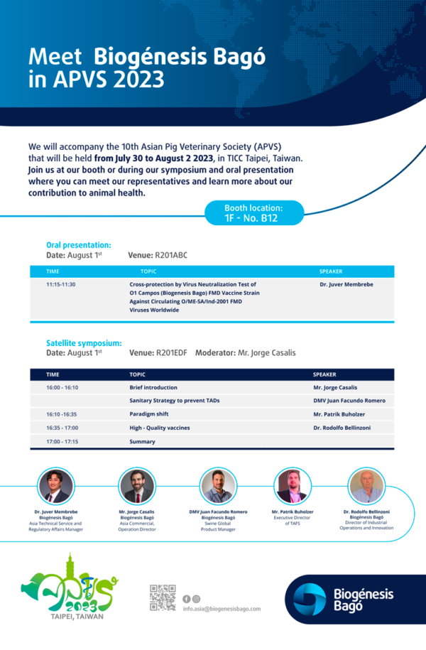 Meet Biogénesis Bagó in APVS 2023 - Biogénesis Bagó